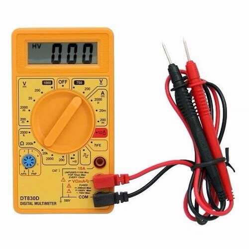 Electrónica Mendoza. TESTER MULTIMETRO DIGITAL CON BUZZER DT830D