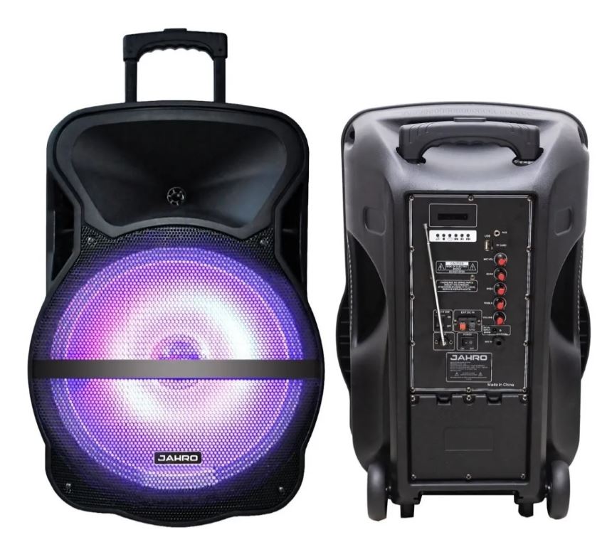 Electrónica Mendoza. BAFLE PORTABLE CON BATERIA 15" 2 VIAS POTENCIADO 250