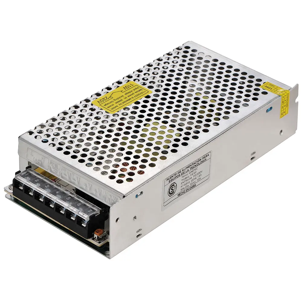 Electrónica Mendoza. FUENTE SWITCHING 12V 10A METALICA