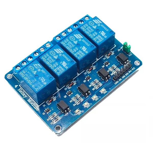 Electrónica Mendoza. MODULO RELE 4 CANALES 5V 10A ARDUINO
