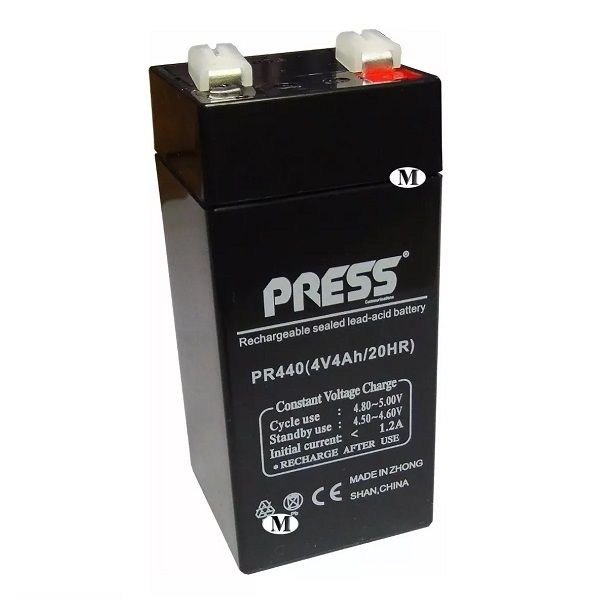 Electrónica Mendoza. BATERIA DE GEL RECARGABLE 4V 4000mA BATERIA 4V 4AH