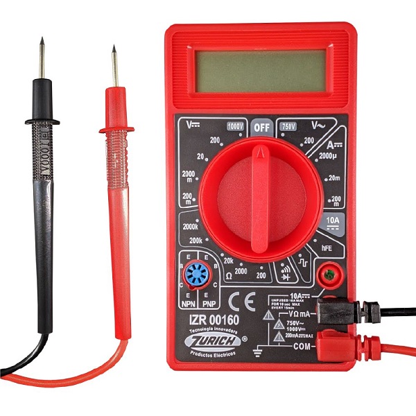 Electrónica Mendoza. MULTIMETRO DIGITAL CON BUZZER DE MANO COMPACTO TESTER