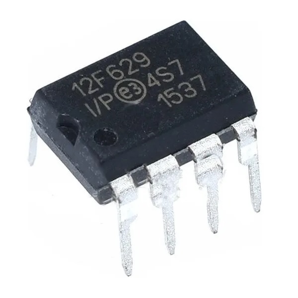 Electrónica Mendoza. MICROCONTROLADOR PIC12F629 DIP 8 PINES EPROM 1K X 128