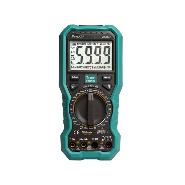 Electrónica Mendoza. TESTER DIGITAL PROSKIT RMS/NCV MT-1707