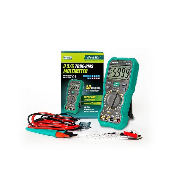 Electrónica Mendoza. TESTER DIGITAL PROSKIT RMS/NCV MT-1707